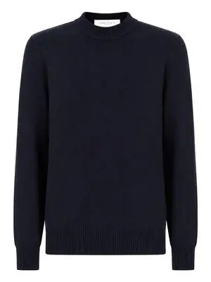 GOLDEN GOOSE Maglia Cotton Logo Sweater - Blue
