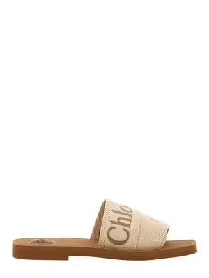 Chloé Sandalo Slide "woody - Beige