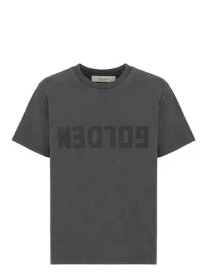 GOLDEN GOOSE Logo T-shirt - Charcoal