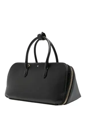 Alaïa Delta Small Leather Handbag - Black