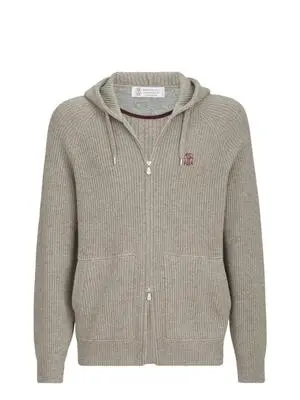 BRUNELLO CUCINELLI Brunello Cucinelli Logo Cashmere Hoodie
