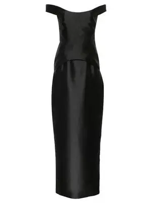 Solace London SOLACE LONDON Pieta Maxi Dress Black