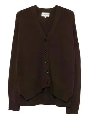 Eric Bompard Cashmere V-neck Button-up Cardigan - Brown