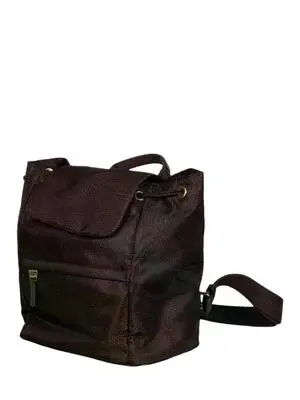 Borbonese Optyll Print Drawstring Backpack - Brown
