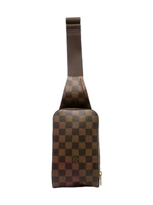 LOUIS VUITTON 2011 Damier Ebene Geronimos Crossbody Bag - Brown