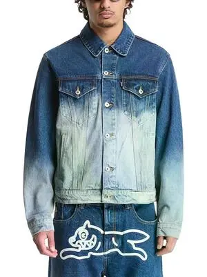 BILLIONAIRE BOYS CLUB - ICE CREAM Running Dog Fade-out Denim Jacket - Blue