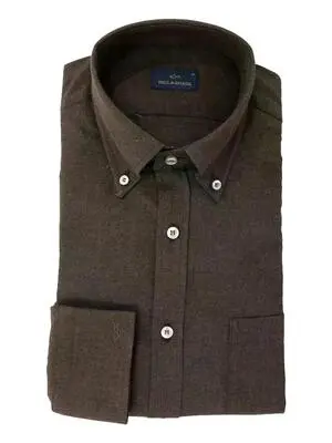 Paul & Shark Button-down Chest-pocket Shirt - Brown