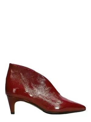 L'ARIANNA L'Arianna Pointed-Toe Patent-Finish Ankle Boots