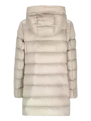 Moncler Suyenne Hooded Down Coat - Neutrals