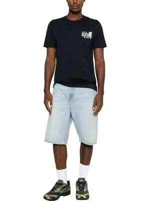 Moschino Logo-patch T-shirt - Blue