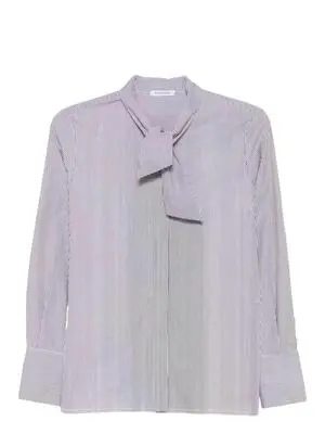 ROSSO 35 Striped Shirt - Brown