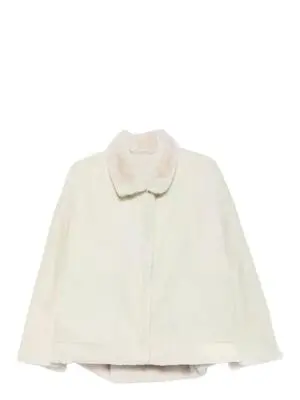 ROSSO 35 Faux-fur Collar Jacket - Neutrals