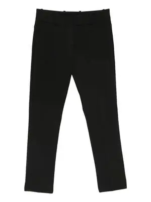 ROSSO 35 Tailored Belt-loop Trousers - Black