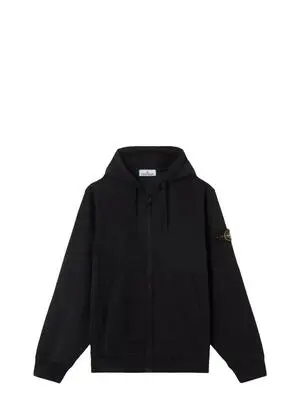 Stone Island Cotton Hoodie - Black