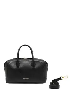 GIANNI CHIARINI Gemma Grained Leather Satchel - Black