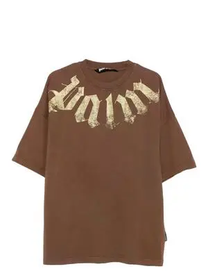Palm Angels Logo-print T-shirt - Brown