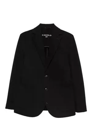 CIRCOLO 1901 Single-breasted Notch-lapel Blazer - Black