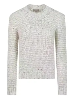Herno Sequin-embellished Chunky Knit Sweater - Neutrals