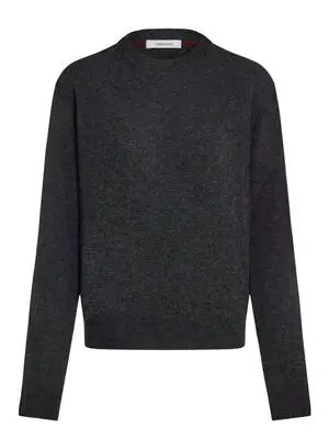 FERRAGAMO Ferragamo Long Sleeve Knitted Sweater Grey