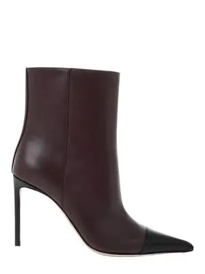 FRANCESCO RUSSO Contrast-toe Ankle Boots - Red