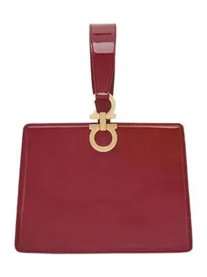 FERRAGAMO Ferragamo Gancini Clasp Mini Bag Red