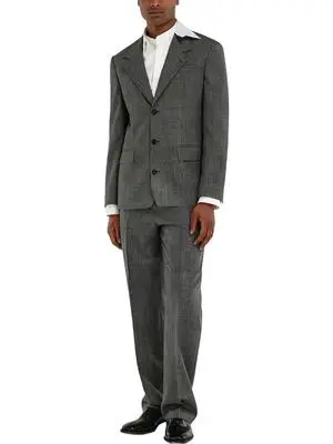 SALVATORE FERRAGAMO Ferragamo Wide-Leg Chevron Trousers