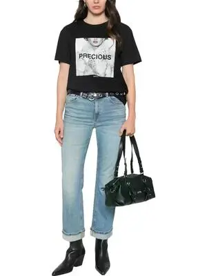 TWINSET Graphic-print T-shirt - Black