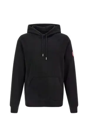 Canada Goose Loon Logo-patch Hoodie - Black