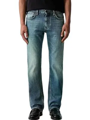 Emporio Armani Logo-appliqué Straight Jeans - Blue