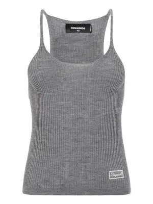 Dsquared2 Signature Knit Tank Top - Grey