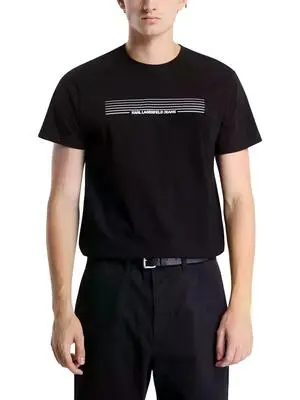 Karl Lagerfeld Logo-detail Short-sleeve T-shirt - Black
