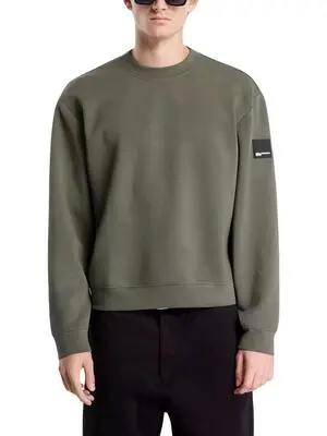 Karl Lagerfeld Long-sleeve Logo-patch Sweatshirt - Green