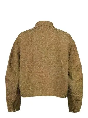 FILTH Textured Zip-up Jacket - Brown