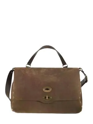 ZANELLATO Postina Jones M Grained-leather Tote Bag - Brown