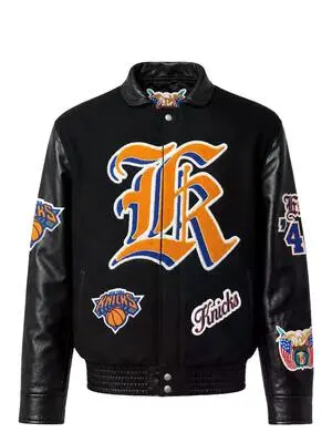 JEFF HAMILTON New York Knicks Bomber Jacket - Black