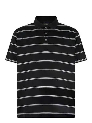 Paul & Shark Striped Short-sleeve Polo Shirt Black