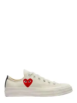 Comme Des Garçons X Converse Chuck 70 Heart Motif Lace-up Sneakers - Neutrals