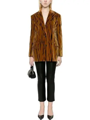 Stouls Jp Twenty Flared Leather Trousers - Black