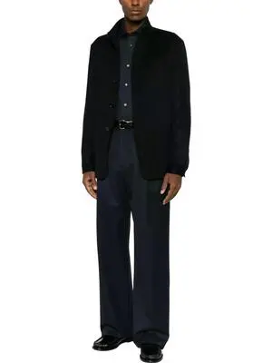 Zegna Long-sleeve Button-down Shirt - Blue