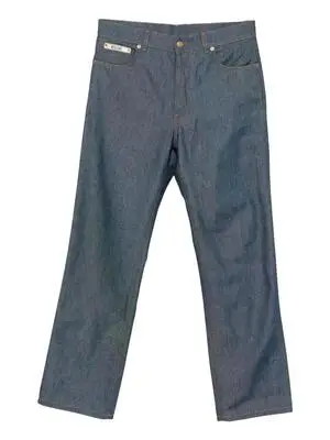 Moschino Patch Straight Leg Jeans - Blue