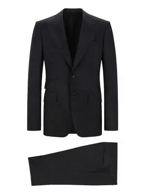 TOM FORD Peak-lapel Single-breasted Suit - Grey