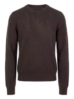 Fedeli Cashmere Crew Neck Sweater - Brown