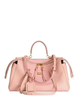Dolce & Gabbana Medium Vittoria Handbag In Calfskin - Pink
