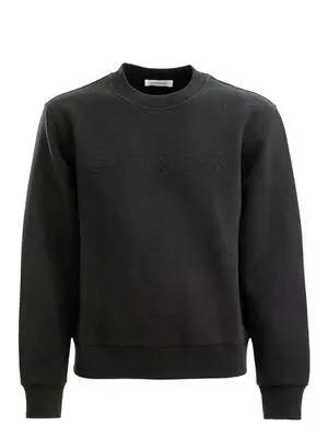 Givenchy Logo-embossed Chevron Pattern Sweater - Black