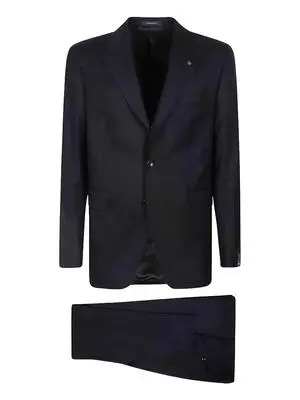 Tagliatore Wool Single-breasted Suit - Blue