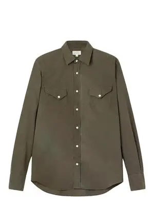 Hartford Portland Cotton Shirt - Green