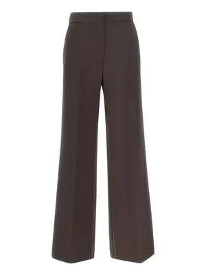 KAOS High-Waisted Palazzo Pants With Pressed Crease