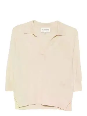 Eric Bompard Embroidered Logo Polo Shirt - Neutrals