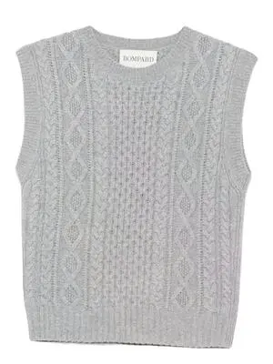 Eric Bompard Cashmere Cable-knit Vest - Blue