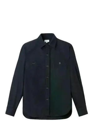Hartford Percey Button-down Overshirt - Blue